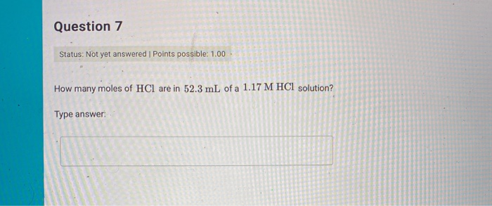 Solved Question 7 Status: Not yet answered I Points | Chegg.com