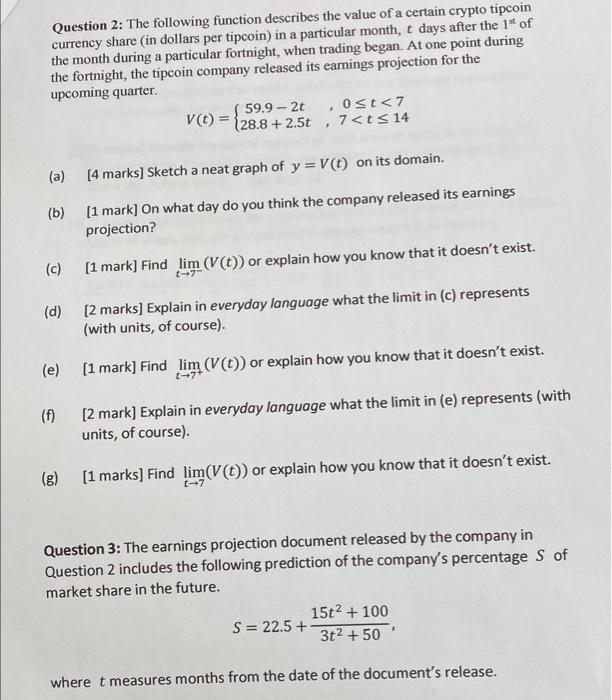 Solved Question 1: Define the function f as follows: | Chegg.com