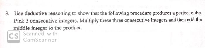 Solved 2. Use deductive reasoning to show that the following | Chegg.com