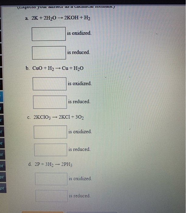 Solved References What is the oxidation number of each | Chegg.com