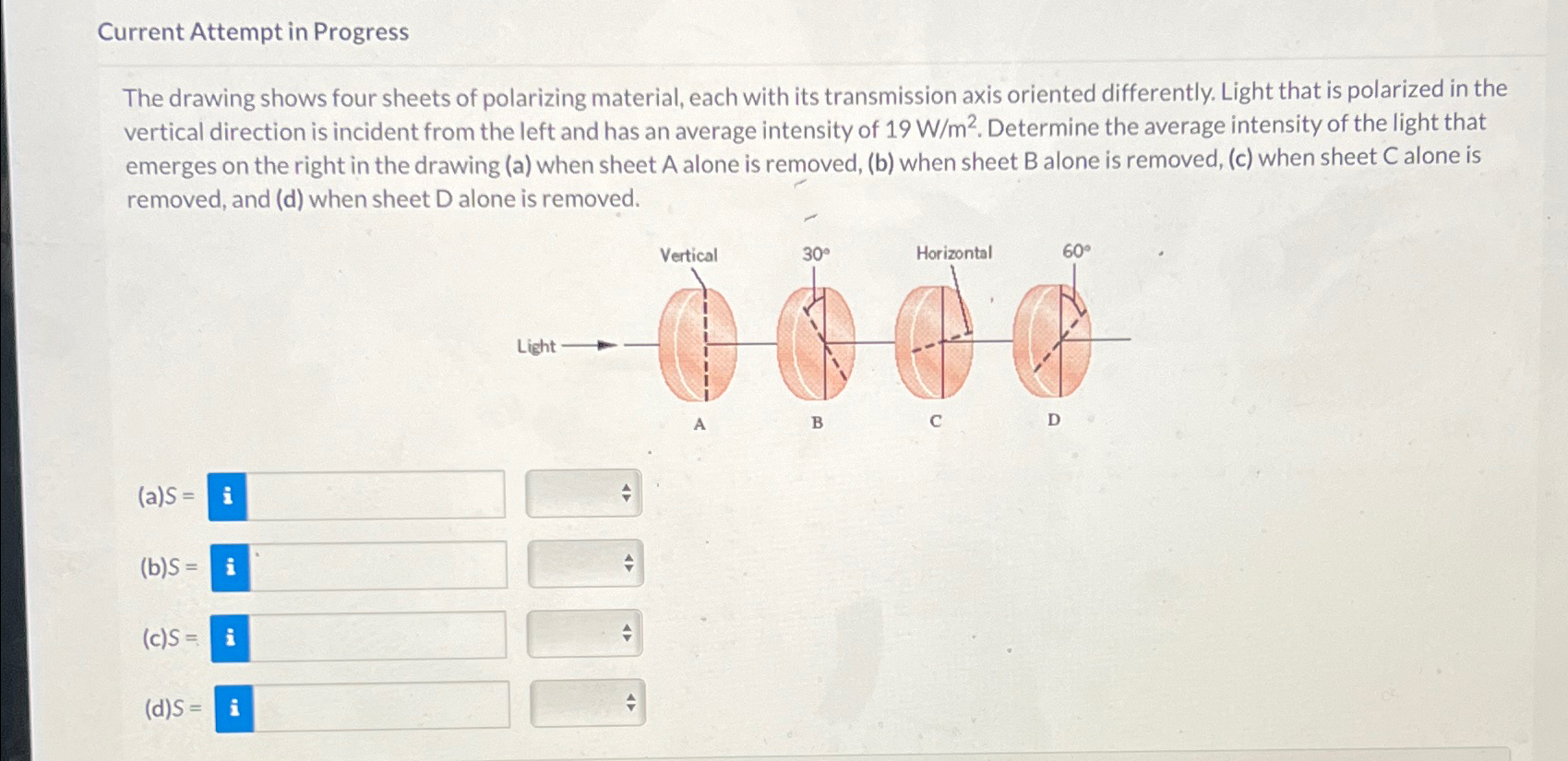 Solved Current Attempt in ProgressThe drawing shows four | Chegg.com