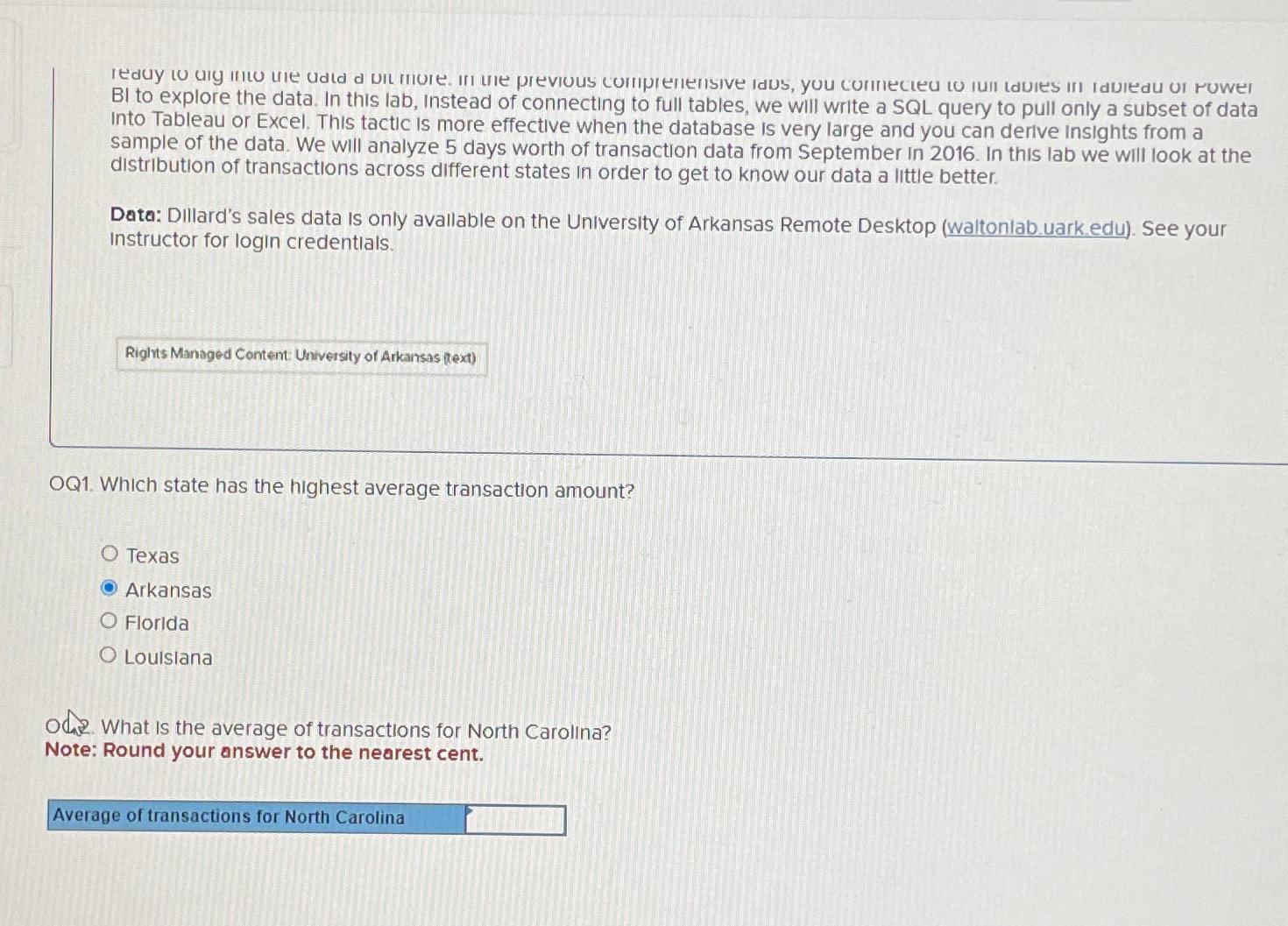 Solved BI to explore the data. In this lab, Instead of | Chegg.com