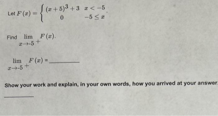 Solved Let F(x)={(x+5)3+30x