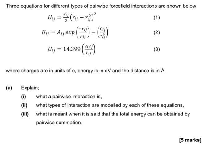 Solved Three equations for different types of pairwise | Chegg.com