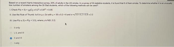 Solved Based on a recent Harris Interactive survey, 20% of | Chegg.com