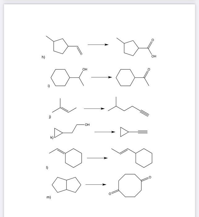 Solved 1. Propose a synthesis for each of the following | Chegg.com