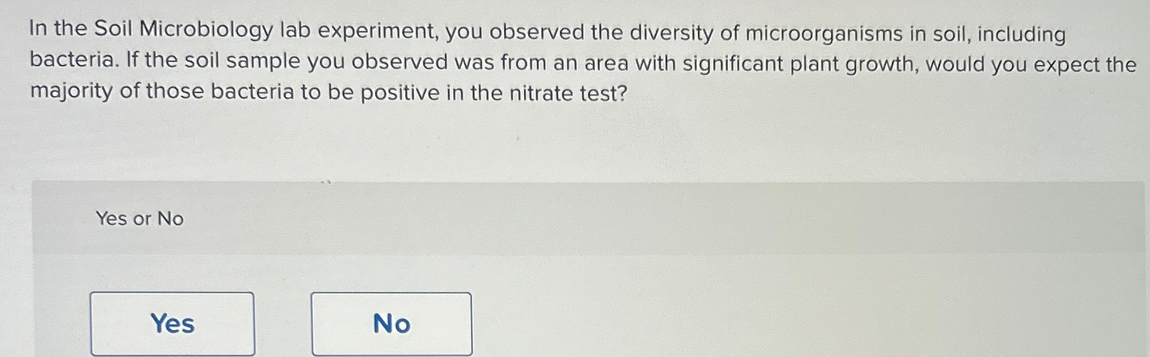 Solved In the Soil Microbiology lab experiment, you observed | Chegg.com