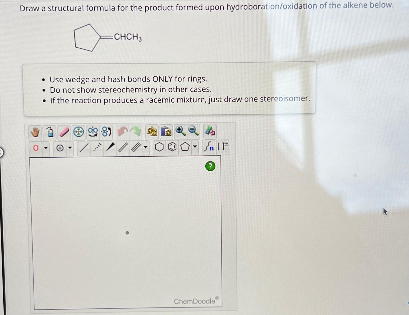 Solved Draw a structural formula for the product formed upon | Chegg.com