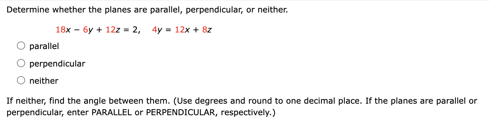 Solved Determine whether the planes are parallel, | Chegg.com