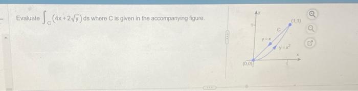 Solved Evaluate ∫C(4x+2y)ds where C is given in the | Chegg.com