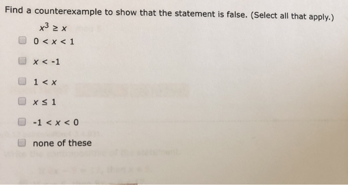 Solved Find a counterexample to show that the statement is | Chegg.com
