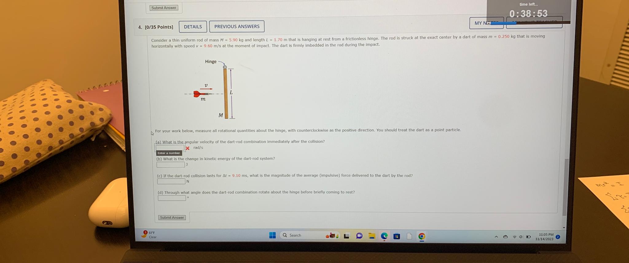 Solved Submit Answer4. ﻿ Points]DETAILSPREVIOUS | Chegg.com