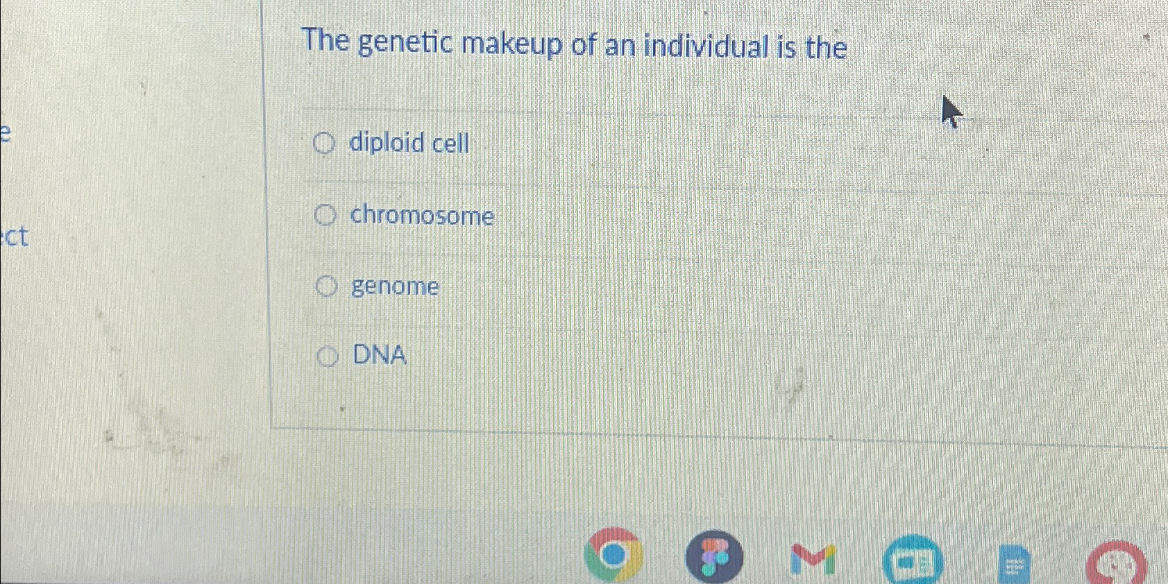 Solved The genetic makeup of an individual is thediploid | Chegg.com