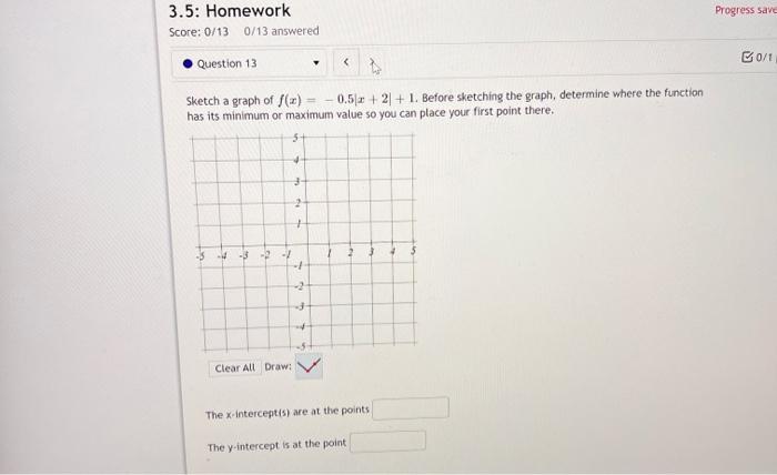 Solved Sketch a graph of f(x)=−0.5∣x+2∣+1. Before sketching | Chegg.com