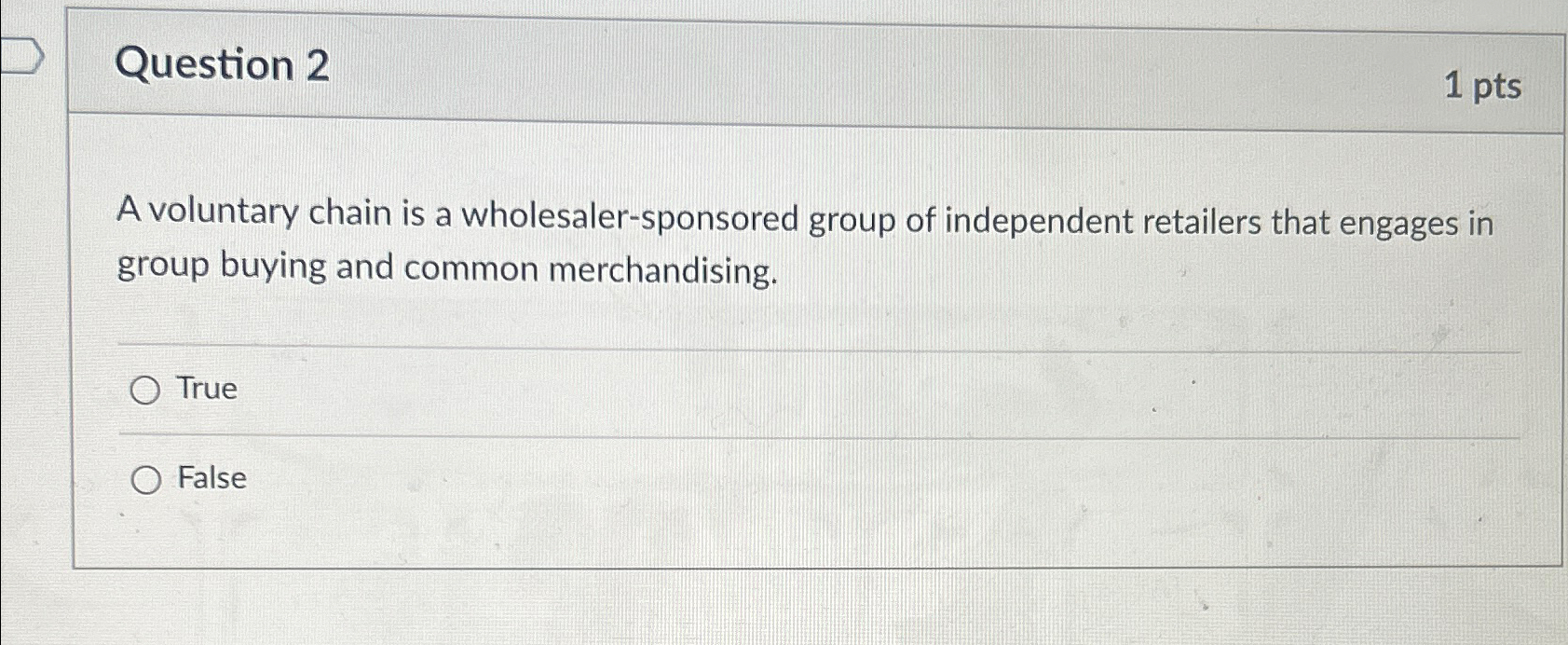 Solved Question 21ptsA voluntary chain is a | Chegg.com