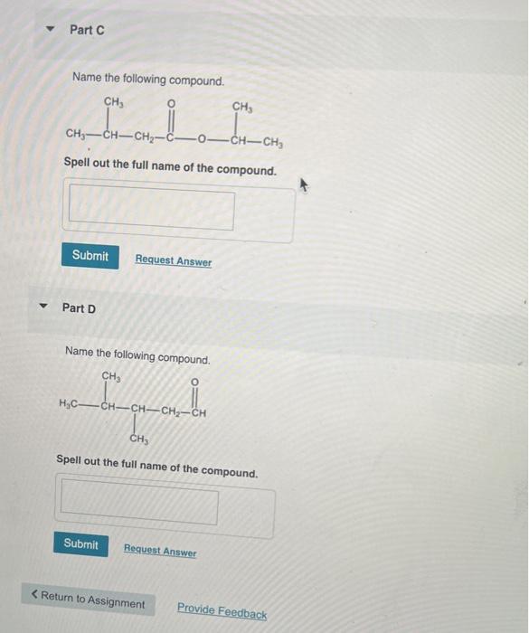 Solved Name the following compound. Spell out the full name | Chegg.com