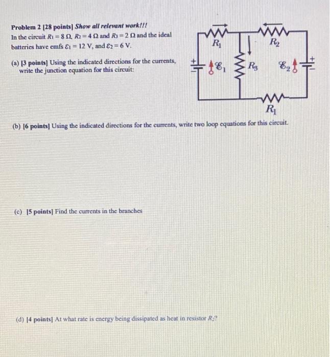 Solved Problem 2 [28 points] Show all relewant workll! In | Chegg.com
