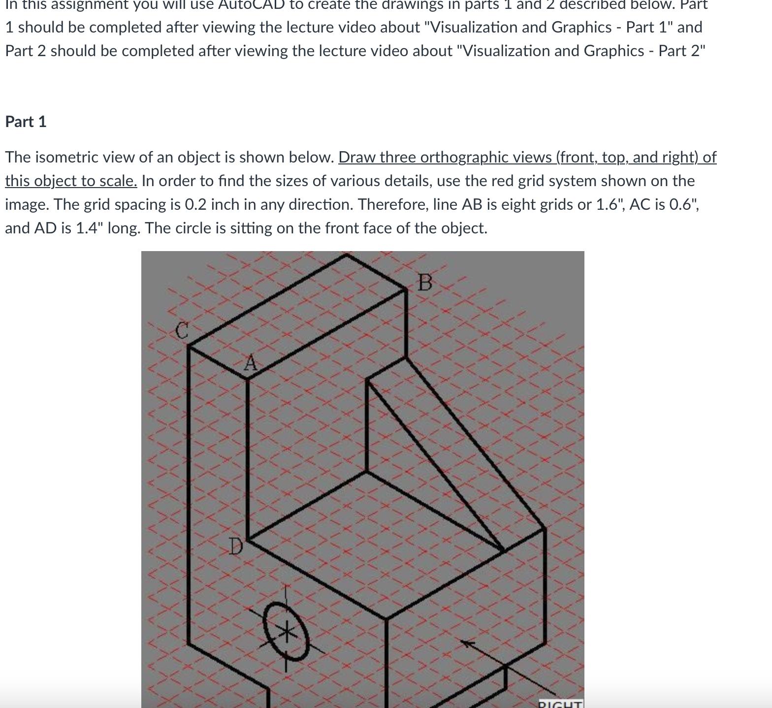 Solved In this assignment you will use AutoCAD to create the | Chegg.com