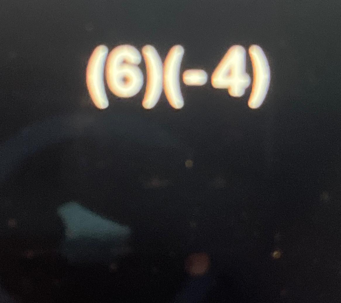 Solved (6)(-4) | Chegg.com