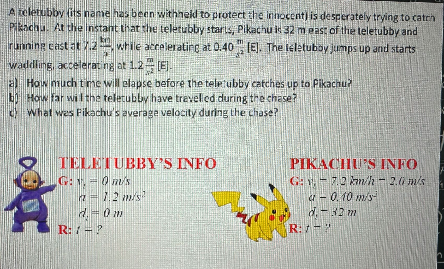 Solved A teletubby (its name has been withheid to protect | Chegg.com