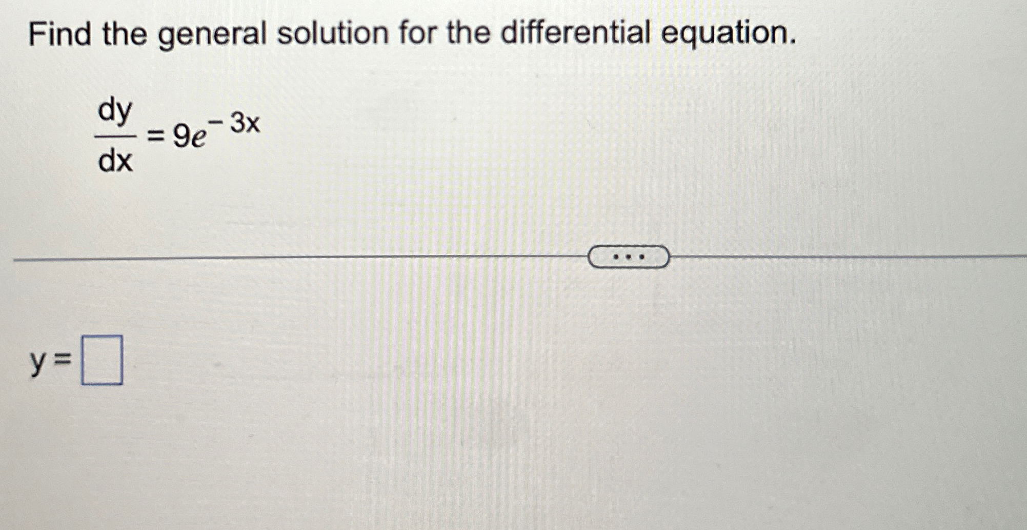 Solved Find The General Solution For The Differential 0064