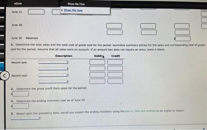 Solved 1. Record the inventory, purchases, and cost of | Chegg.com
