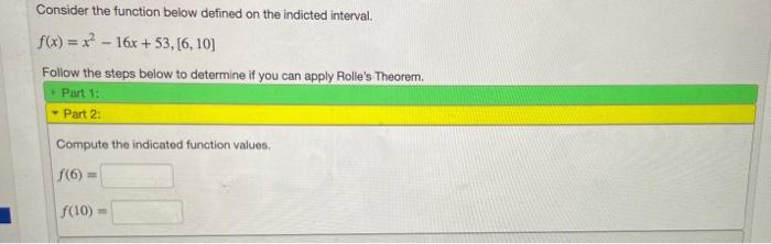Solved Consider the function below defined on the indicted | Chegg.com