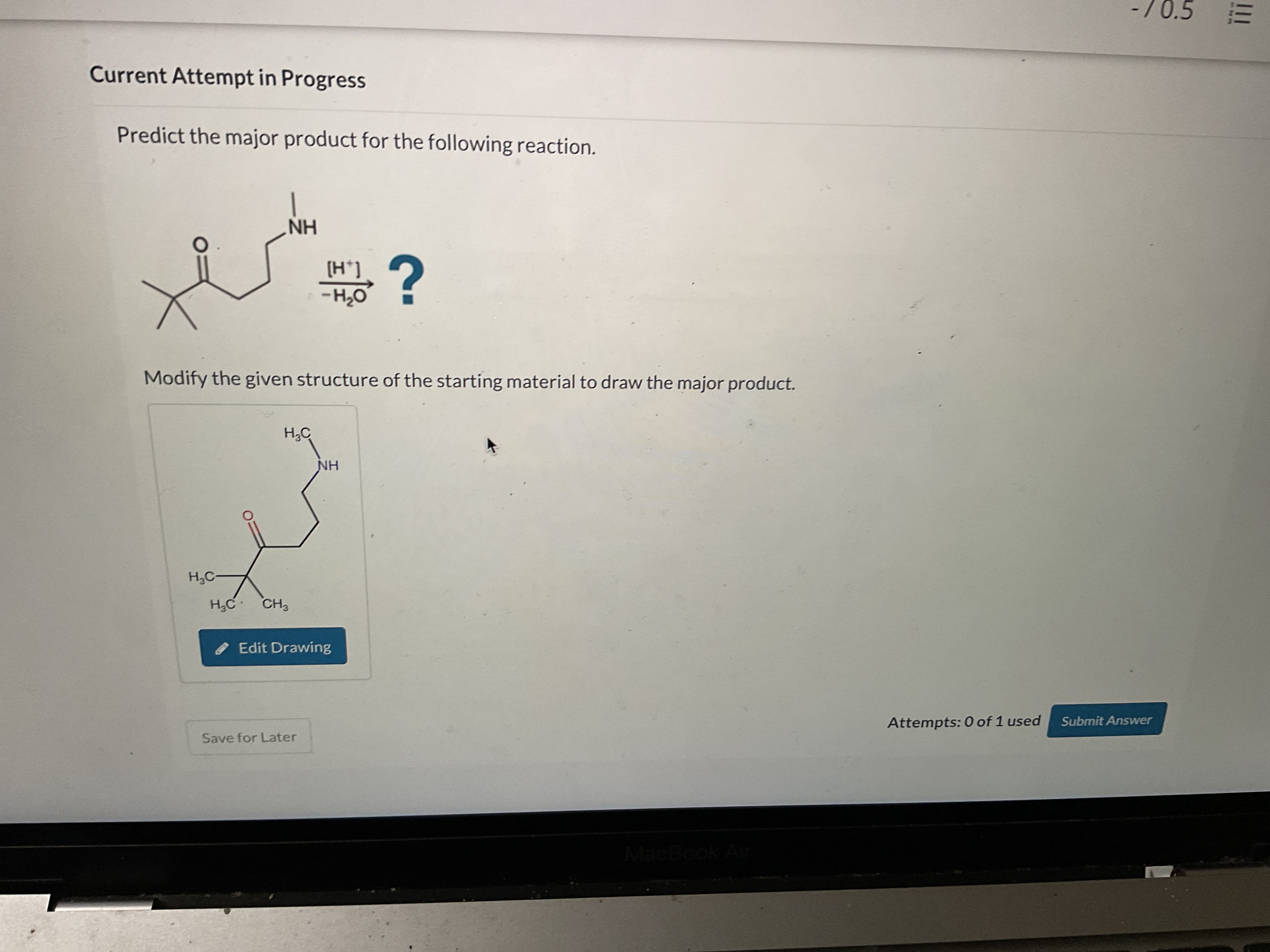 [Solved]: Current Attempt in Progress Predict the major prod