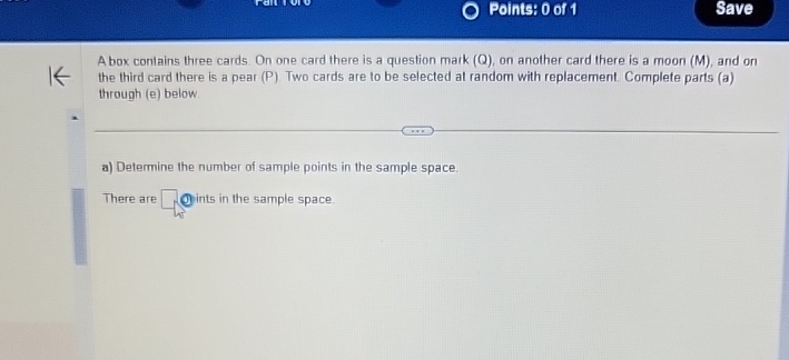 Solved KA box contains three cards. On one card there is a | Chegg.com