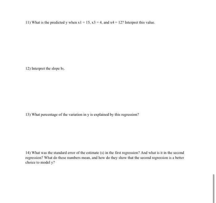 Solved Here is the Excel oufput for a multiple regressioe | Chegg.com