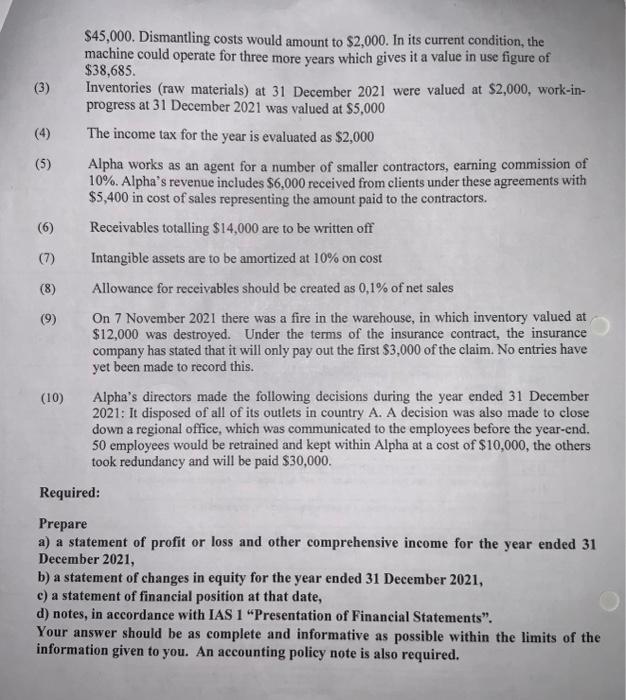 Solved Additional information: (1) Depreciation charges of | Chegg.com