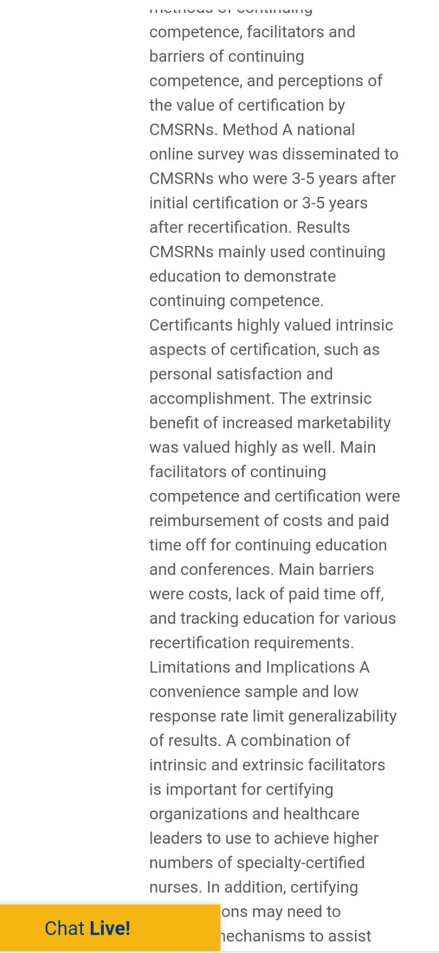 Locate the literature review section. Summarize using | Chegg.com