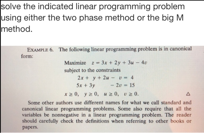 Solved solve the indicated linear programming problem using | Chegg.com