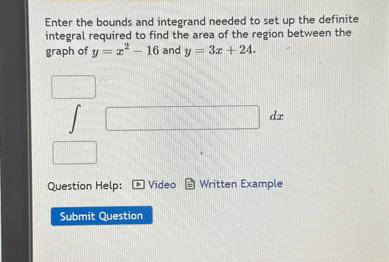 Solved Enter the bounds and integrand needed to set up the | Chegg.com