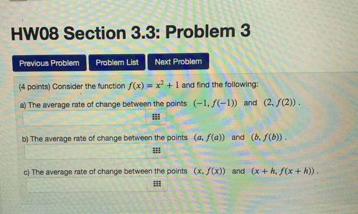 Solved HW08 Section 3.3: Problem 3 Previous Problem Problem | Chegg.com Solved HW08 Section 3.3: Problem 3 Previous Problem Problem | Chegg.com