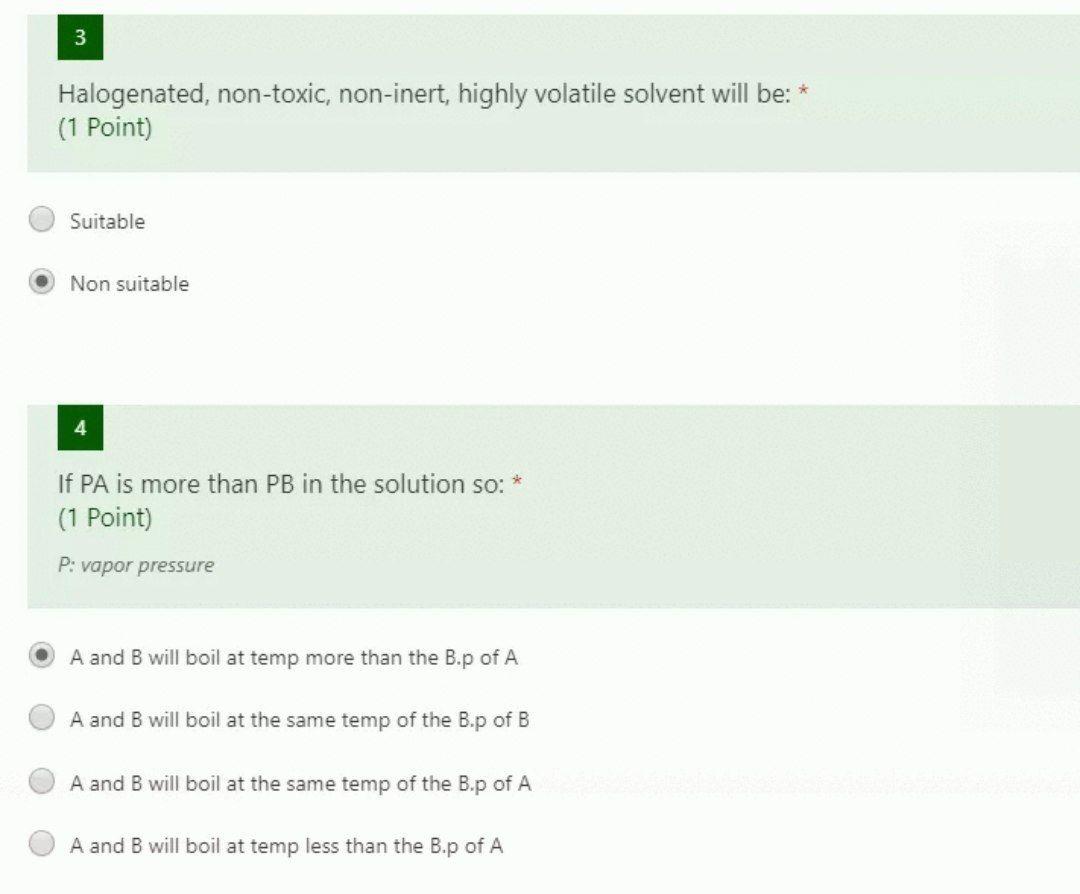 Solved Halogenated, non-toxic, non-inert, highly volatile | Chegg.com
