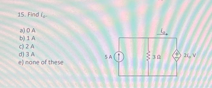 Solved 16. For what value of R is the circuit valid? a) 1Ω | Chegg.com