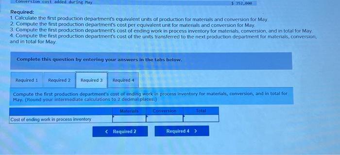 Solved Required: 1. Calculate the first production | Chegg.com