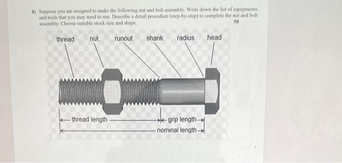 Solved 4) Suppose you are assigned to make the following nut | Chegg.com