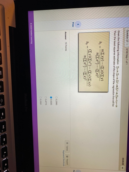 Solved Question 27 - of 40 Step 1 of 1 ΟΟΟΟΟ Given the | Chegg.com