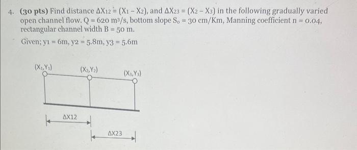 Solved 4. (30pts) Find distance ΔX12=(X1−X2), and | Chegg.com