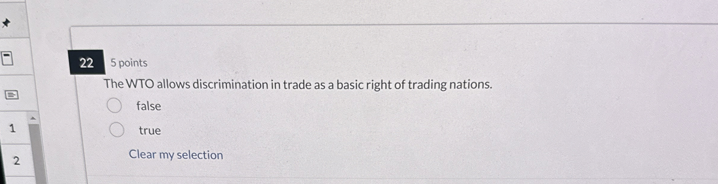 Solved 225 ﻿pointsThe WTO allows discrimination in trade as | Chegg.com