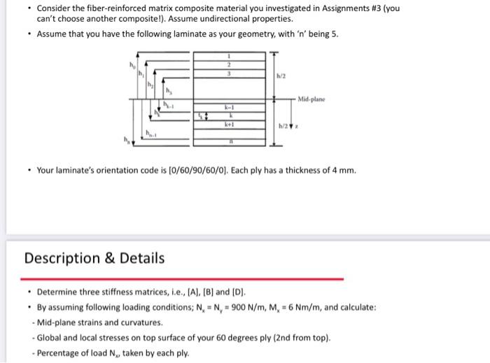 Solved - Consider the fiber-reinforced matrix composite | Chegg.com