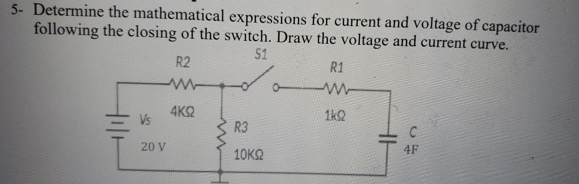 [Solved]: 5- Determine the mathematical expression