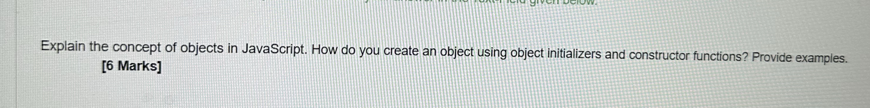 Solved Explain the concept of objects in JavaScript. How do | Chegg.com