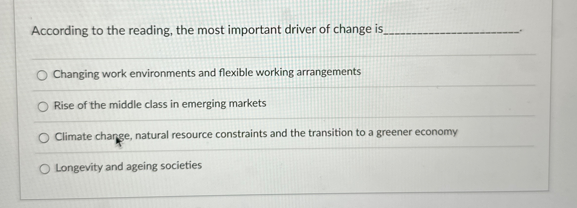 Solved According to the reading, the most important driver | Chegg.com