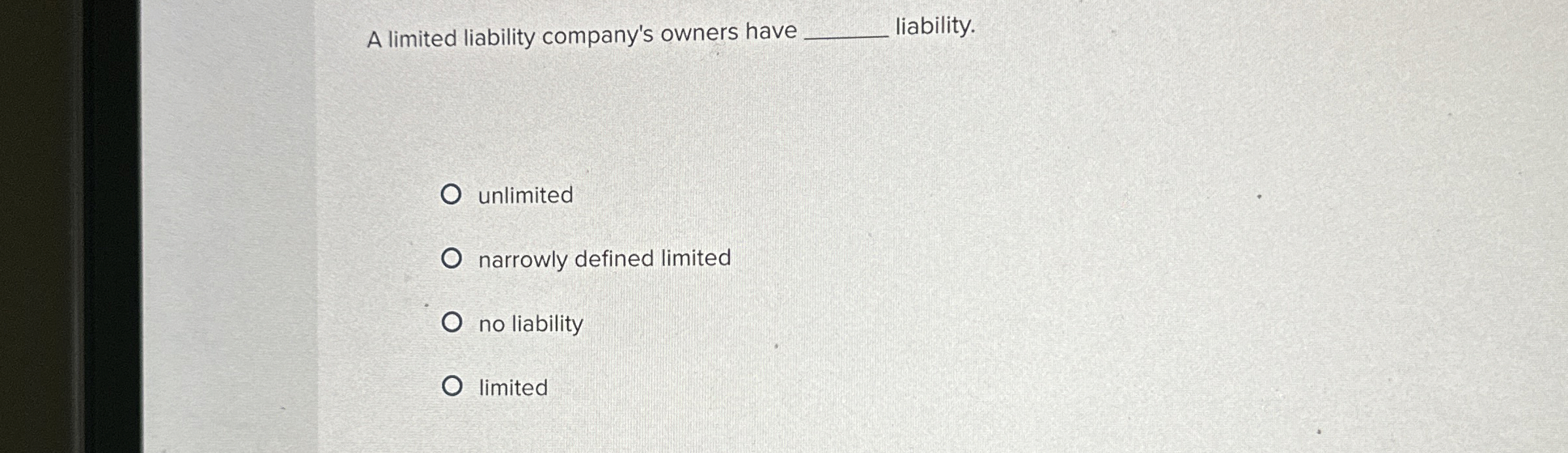 Solved A limited liability company's owners have | Chegg.com
