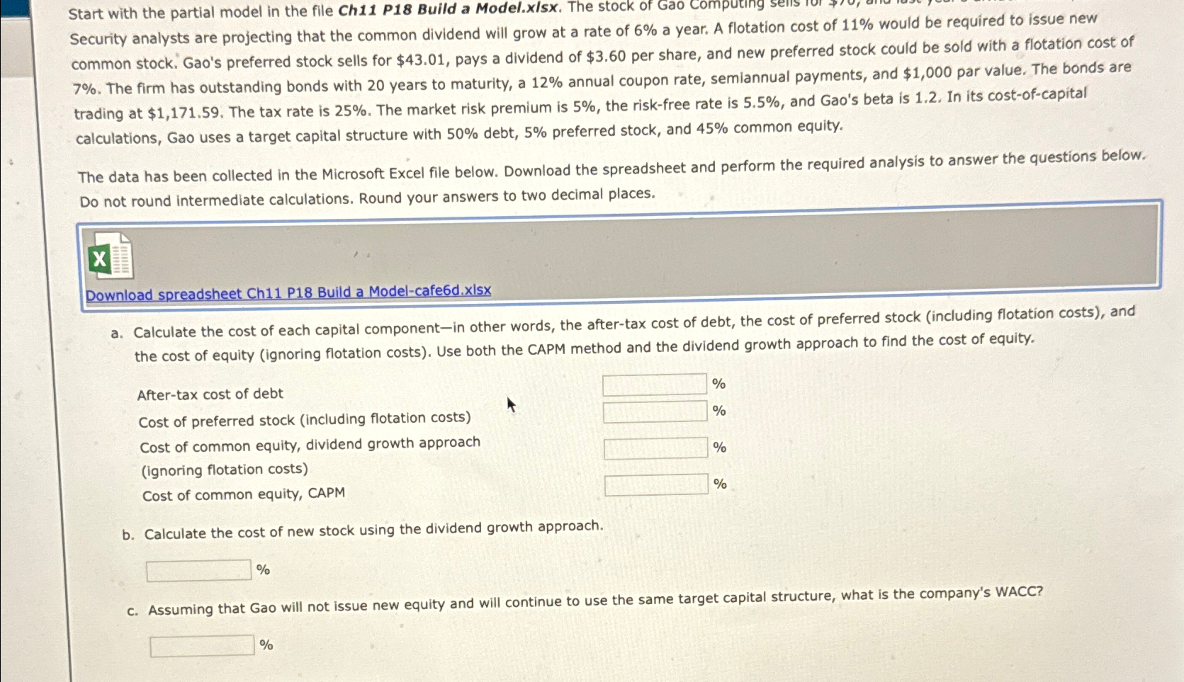Solved Start with the partial model in the file Ch11 ﻿P18 | Chegg.com