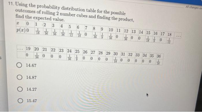 Solved 12. Use the following scenario and frequency table | Chegg.com
