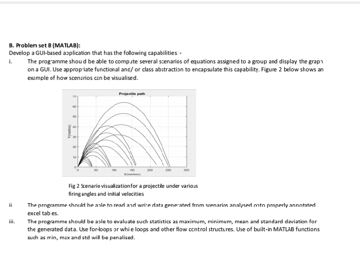 Solved B. ﻿Problem set B (MATLAB):Develop a GUI-based | Chegg.com